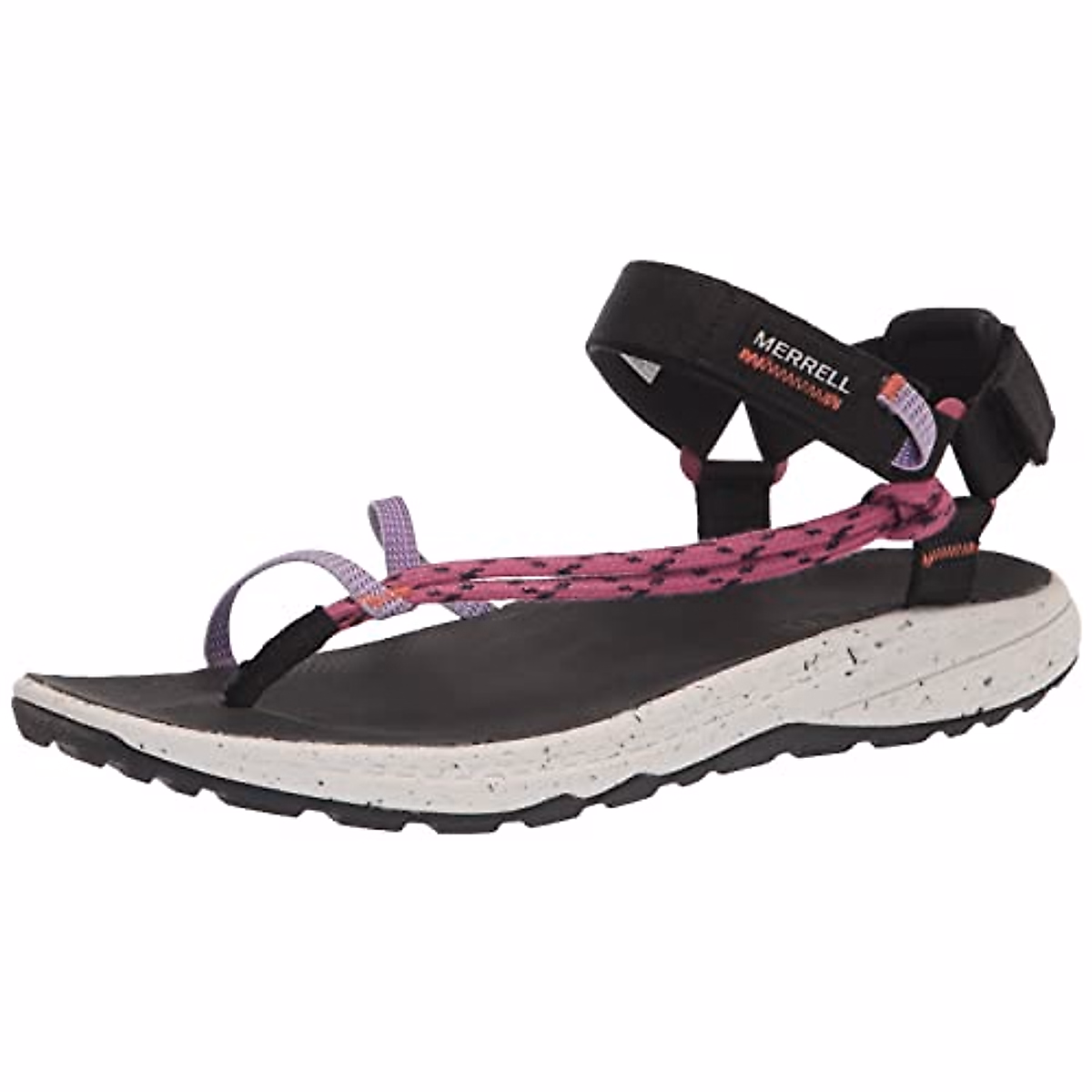 Merrell Women's Bravada Cord Wrap Sport Sandal, Black/FUCHSI, 8