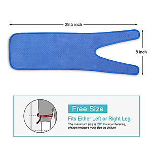 Thigh Support, Super Breathable Thigh Compression Brace Thigh Support Wrap with Anti-Slip Lining for Men & Women Hamstring Injury Prevention and Recovery