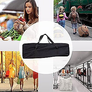 EKDJKK Waterproof BBQ Tools Carry Bag, Portable BBQ Tool Storage Bag, Thick Oxford Cloth, Outdoor BBQ Grill Accessories Bag for Camping Picnic Trip (L 62x13x24cm)