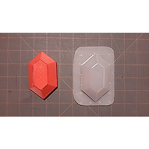Gemstone Plastic Mold, Resin Mold, Soap Mold, polymer clay mold, gem mold, stone mold, nerd mold, jewelry mold, gamer mold, flexible mold (Mega)