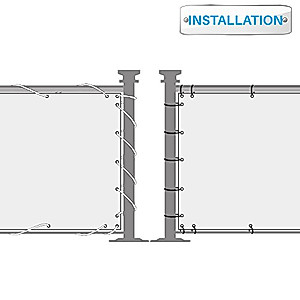 Patio Deck Balcony Privacy Screen 3'x50' Outdoor Yard Pool Porch Patio Fence Privacy Screen for Backyard Chain Link Fence with Zip Ties Black