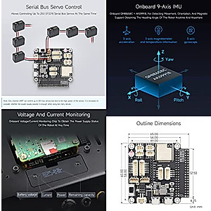 Waveshare General Driver Board for Robots, Compatible with Raspberry Pi and Jetson Nano, Based On ESP32, Multi-Functional, Supports WiFi, and ESP-Now Communications