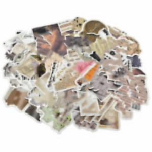 Aowplc 100 Pcs Vintage Stickers, Aesthetic Stickers for Water Bottle, Laptop, Scrapbook, Journaling, Waterproof Vinyl Stickers for Adults Teens