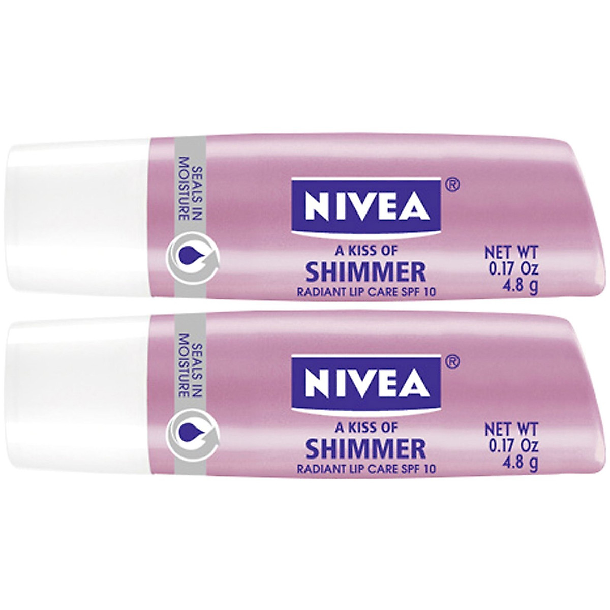 Nivea Lip Care A Kiss of Shimmer Lip Care Stick - Pearly Shimmer - 2 pk