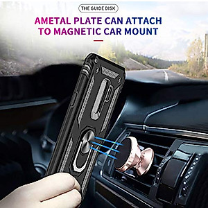 LeYi for Samsung Galaxy S9 Plus Case, Galaxy S9+ Case with [2 Pack] 3D Curved Screen Protector, [Military-Grade] Magnetic Ring Stand Protective Phone Case for Galaxy S9 Plus [NOT FIT S9], Black