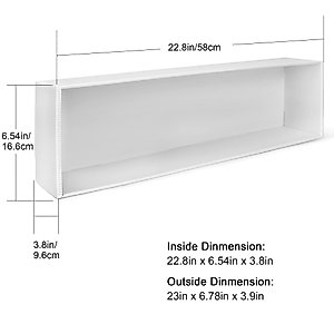5X4 Version Display Case Compatible with Fnko Pop Boxes, Stackable 4 Single Row, with Transparent Cover to Protect Your Collection Against Dust (Holds 20 Pops)