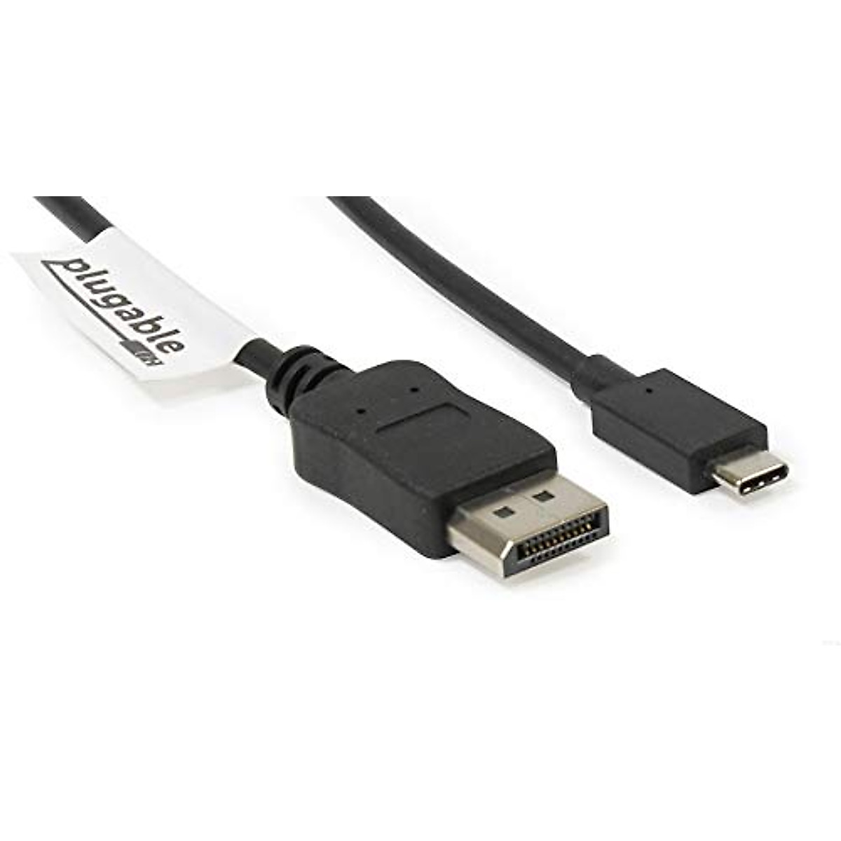 Plugable USB C to DisplayPort Cable 6 feet (1.8m), Up to 4K at 60Hz, USB C DisplayPort Cable - Compatible with Thunderbolt 4 / 3 and USB-C