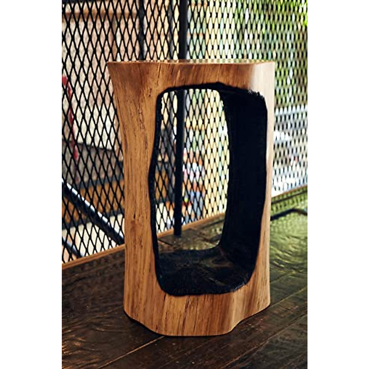 Space-Saving Coffee Log Side Table Made From Wood Available In Different Height Perfect Holiday Decor Or Boyfriend Gift