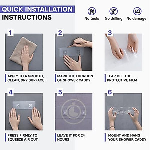 KINCMAX Corner Shower Caddy, Rustproof SUS304 Stainless Steel, Adhesive Wall Mount Double Baskets 2-pack with Built-in Towel Bar (Polished Silver)