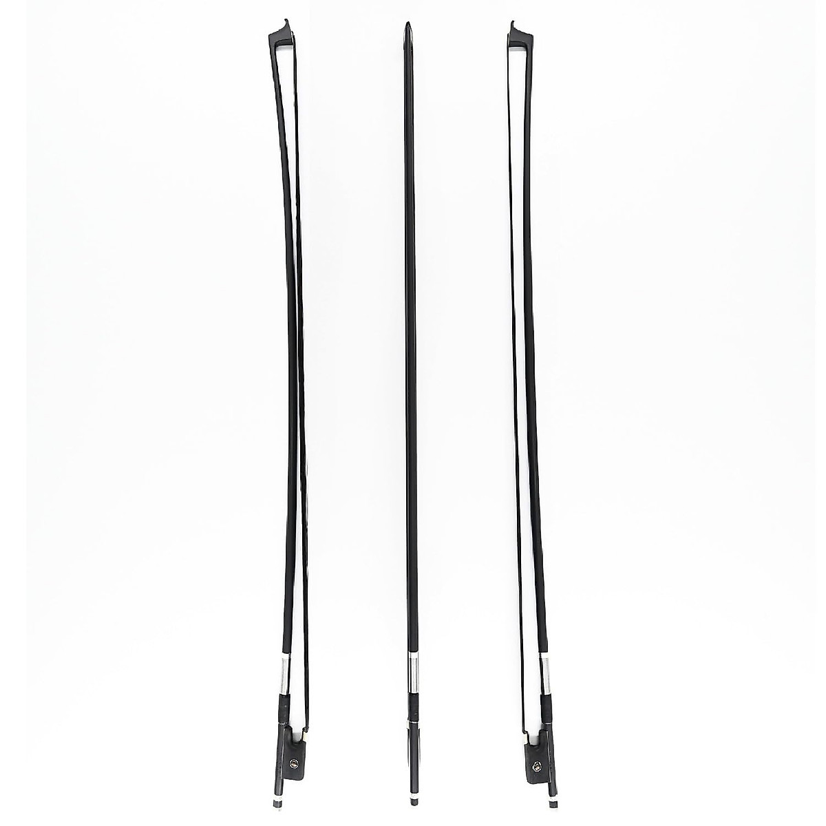 VingoBow 4/4 Size Black Horse Hair Carbon Fiber Viola Bow