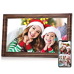Digital Photo Frame 16 Inch WiFi Digital Picture Frame IPS HD Touch Screen Smart Cloud Photo Frame with 32GB Storage, Auto-Rotate, Share Photos or Videos Instantly from Anywhere via Frameo App