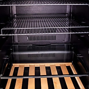 Avanti BCF54S3S Beverage Cooler with Glass Door 126 Can Mini Refrigerator with Lock for Beer Soda Water Wine with Digital Temperature Control, 5.8 cu. ft, Black