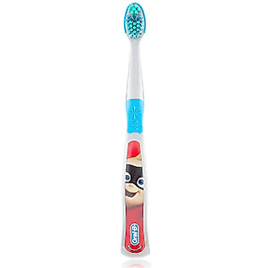 Hippie Hype Kids Manual Toothbrush, for Children and Toddlers 3+, Extra Soft Bristles - Pack of 6 (Characters Vary)