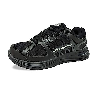 I-RUNNER Woman Pro Series Black Leather/Mesh 8 Wide (D) US