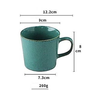 Mug, Japanese Ceramic Cup, Simple Home Breakfast Cup, Ins Style, Suitable for Coffee, Milk, Tea (320 Ml) (Color : Yellow)