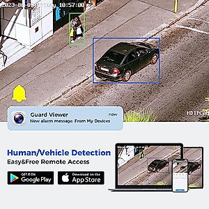 [121°Wide Angle+16Channel] Hiseeu 8MP/4K PoE Security Camera System,w/8Pcs 5MP IP PoE Security Camera Outdoor&Indoor,2 Way Audio,Waterproof,Alarm Light,Playback,3TB HDD,24/7 Home Surveillance NVR Kit