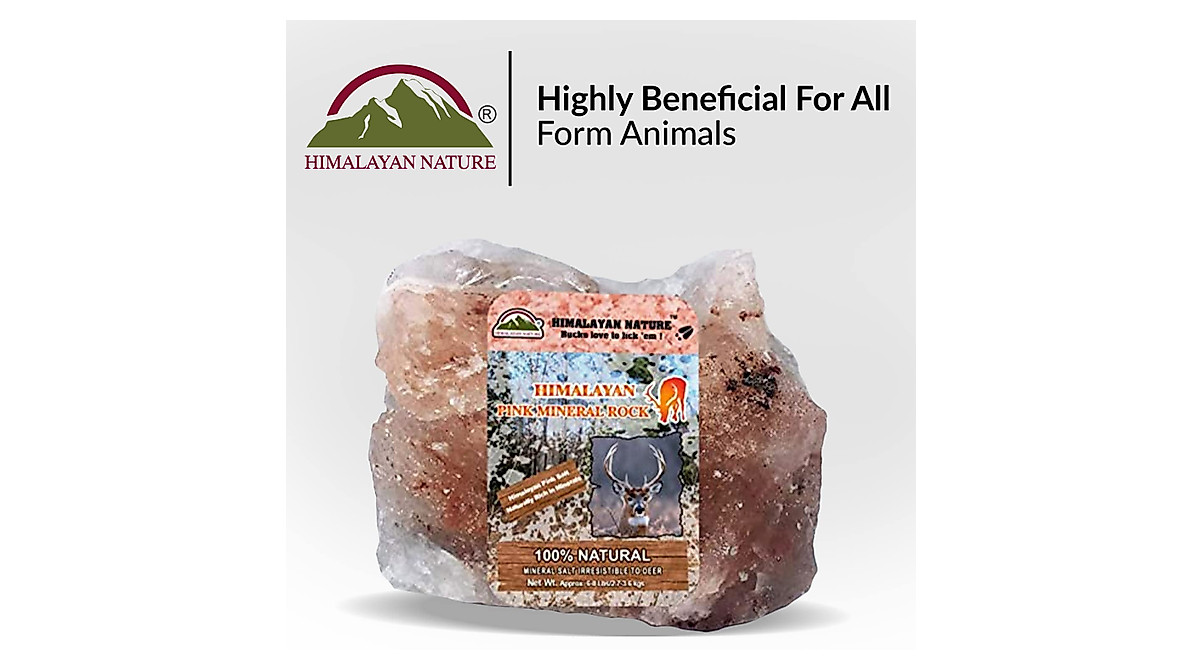Himalayan Nature 5 lb Deer Lick Salt - 100% Natural