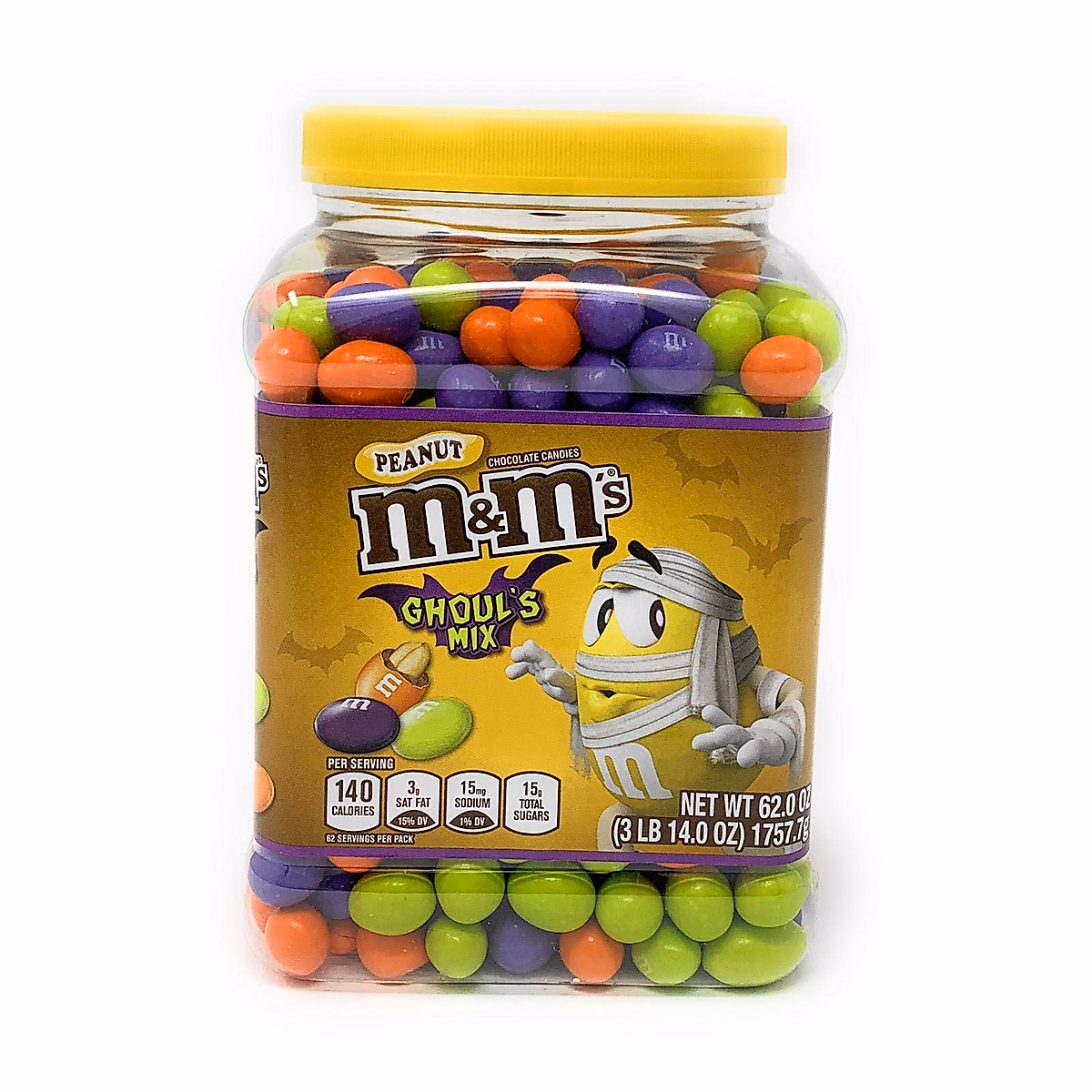 M&M'S Ghoul's Mix Peanut Chocolate Halloween Candy (62oz.),, 62 Oz ()