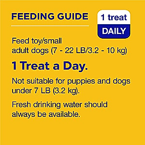 PEDIGREE DENTASTIX Toy/Small Dog Dental Treats Original Flavor Dental Bones, 13.97 oz. Pack (58 Treats)