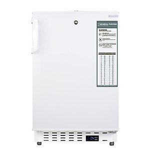Summit Appliance ADA404REF 20" Wide Built-In All-Refrigerator, ADA Compliant, Factory-installed Lock, 3.32 cu.ft Capacity, Temperature & Open Door Alarms, Automatic Defrost, Adjustable Thermostat