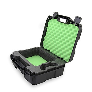 CASEMATIX Travel Case Compatible with Xbox One S - Hard Shell Carrying Case with Protective Foam Compartments for Console, Controller, Power Adapter, Games and More - Case Only