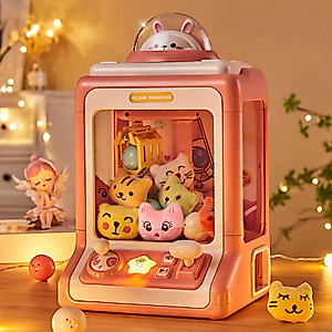 Harilla Small Claw Machine,Kids Arcade Claw Machine, Pink