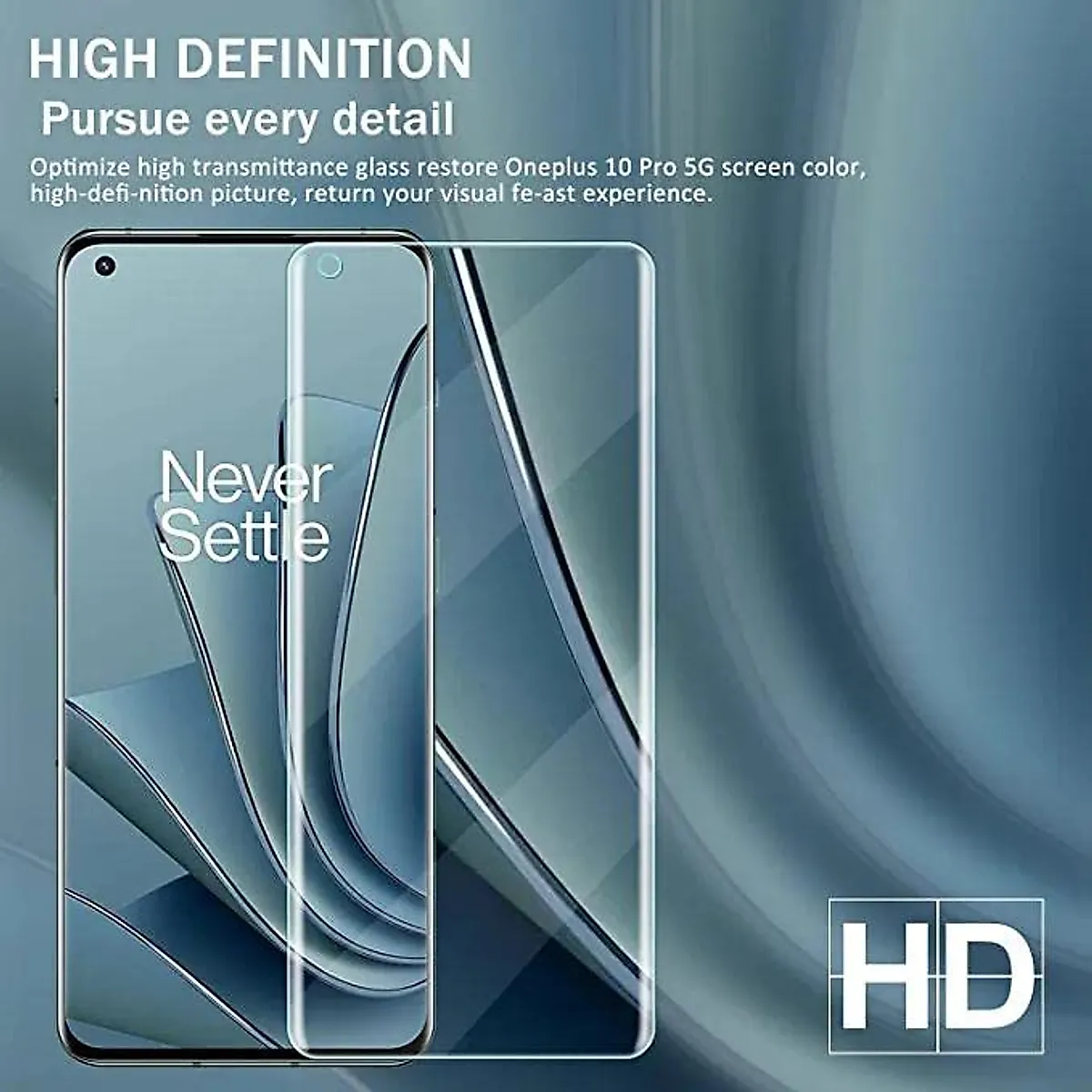 KZLVN [2+2 Pack] Oneplus 10 Pro Screen Protector Tempered Glass,Camera Lens Protector [Touch Sensitive][Fingerprint Support][9H Hardenss][No Bubbles] for Oneplus 10 Pro