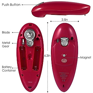 Llfaiww, Electric Can Opener, Restaurant Can Opener, Smooth Edge Automatic Electric Can Opener! Chef's Best Choice