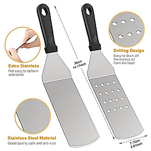 Morole 30 PCS Griddle Accessories Kit, Grilling Accessories BBQ Grill Spatula Set, BBQ Griddle Utensils Kit for Men Outdoor Flattop Grills Cooking for Camping Accessories