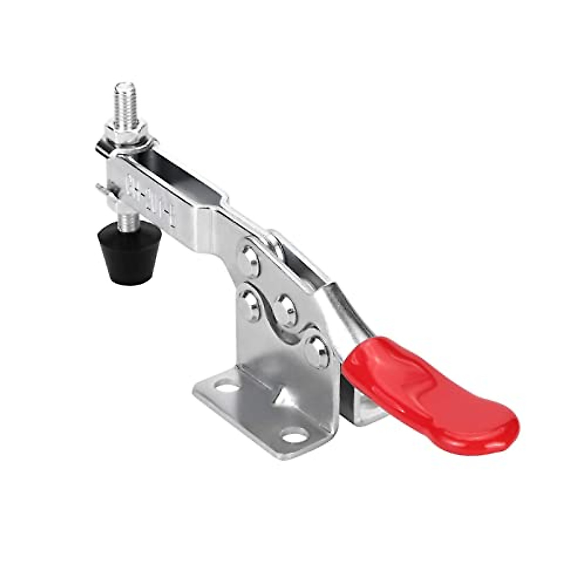 chfine 10 Pack Hold Down Toggle Clamps Woodworking Latch Antislip Red Hand Tool Holding Capacity Antislip Horizontal Heavy Duty Toggle Clamp 201B 220lbs Quick Release Tool