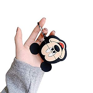 Cocomii 3D AirPods Pro Case - 3D Cartoon - Slim - Lightweight - Matte - Keychain Ring 3D Cartoon Characters Cartoon - Luxury Headphone Case Cover Compatible with Apple AirPods Pro (Mickey Face)
