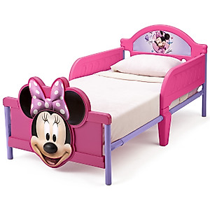 Delta Children 3D-Footboard Toddler Bed, Disney Minnie Mouse