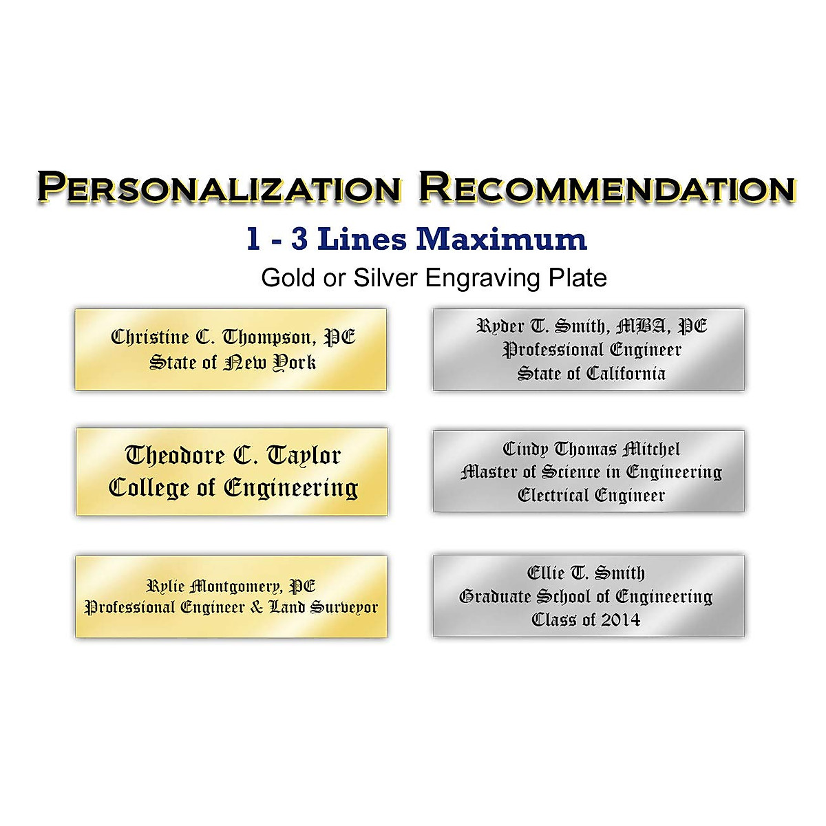 PE State Board License Personalized Professional Engineer Certificate School Document Holder Case Plaque Frame Exam Passing Engineer Student Gift Graduate Certification Graduation