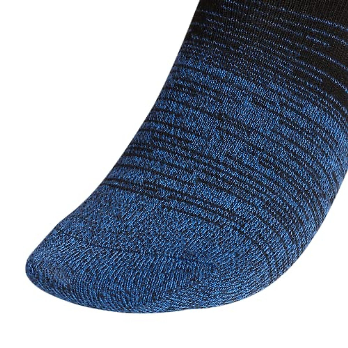 adidas Kids-Boys/Girls Superlite Quarter Socks (6-Pair), Black/True Blue/Signal Green, Large