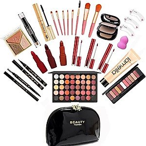MISS ROSE M Professional Makeup Kit, 31 Pcs All-in-one Makeup Kit,Makeup Kit for Women Full Kit,Makeup Gift Set for Women girls(HZJ-001)