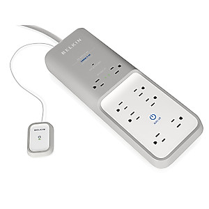 Belkin 6-Outlet Conserve Surge Protector with 6-Foot Cord and Timer, CNS08-T-06