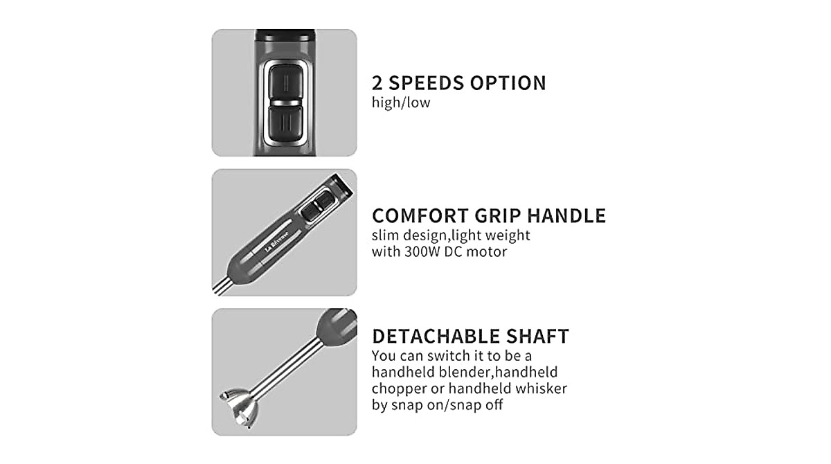 La Reveuse 3-in-1 Hand Blender - Powerful & Versatile Kitchen Tool