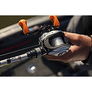 Abu Garcia Max STX Low Profile Baitcast Reel, Size LP (1539731), 5 Stainless Steel Ball Bearings + 1 Roller Bearing, Synthetic Star Drag, Max of 15lb | 6.8kg
