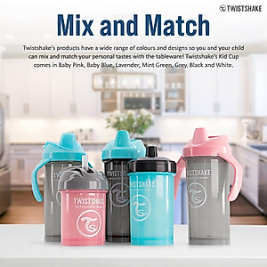 TWISTSHAKE Sippy Cups - Premium 230ml/8oz Toddler Sippy Cups for 4+ Months - Leak-Proof Design, Easy-Grip Bottle with Soft Sippy Spout, BPA Free - White