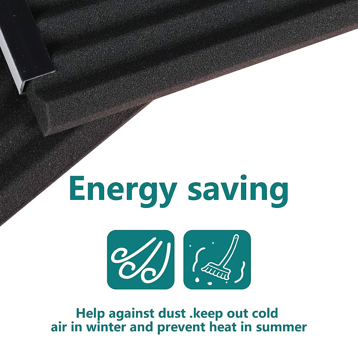 Daisypower Window Air Conditioner Foam Insulating Panels Kits, AC Units Insulation Side Panels, 17 Inch x 9 Inch x 7/8 Inch