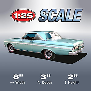 AMT - 1964 Plymouth Belvedere (w/Straight 6 Engine) 2T, 1:25 (AMT1188M), White