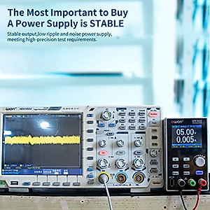 OWON SPE3102 Programmable Lab Power Supply (0-30V 0-10 A), 200w Bench DC Power Supply with 2.8inch LCD Display and Output Enable/Disable Button,Single Channel Output with PC Software and USB Charging