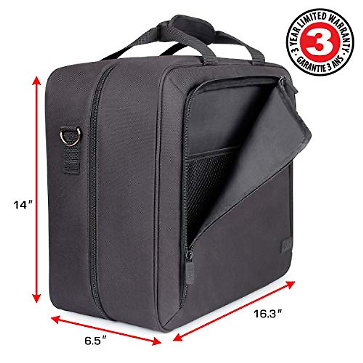 USA GEAR Xbox Series X Carrying Case - Xbox Series X Travel Case Compatible with Xbox Series X Console & Xbox Series S - Customizable Interior for Xbox Controllers & More Gaming Accessories (Green)