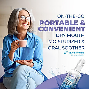 Lubricity Dry Mouth Oral Spray for Symptomatic Relief of Dry Mouth, Flavorless - 2 oz, 30 Day Supply