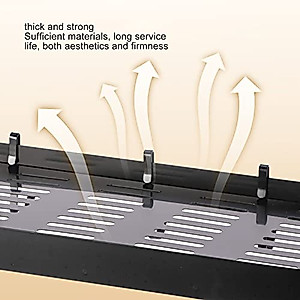 Kadimendium Kitchen Storage Rack, Sturdy Structure Wall Rack Simple Style Rustproof Home Decoration for Room