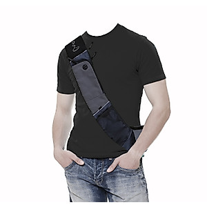 Paqlite CrossTab - TABLET Hands-Free Ultra-Light Personal Pack Carryall CrossBody Shoulder bag - Navy Blue - X-Large