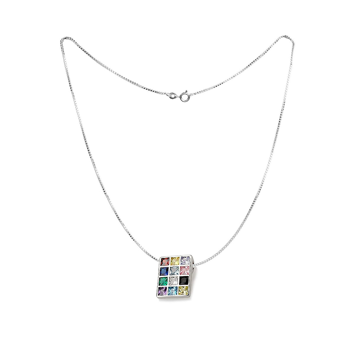 Ephod Breastplate Necklace, Priest Breastplate, Hebrew Jewelry, Hoshen Necklace, Tribes of Israel Necklace, 925 Sterling Silver Jewelry, Sterling Silver Stone Cubic Zirconia, Cubic Zirconia