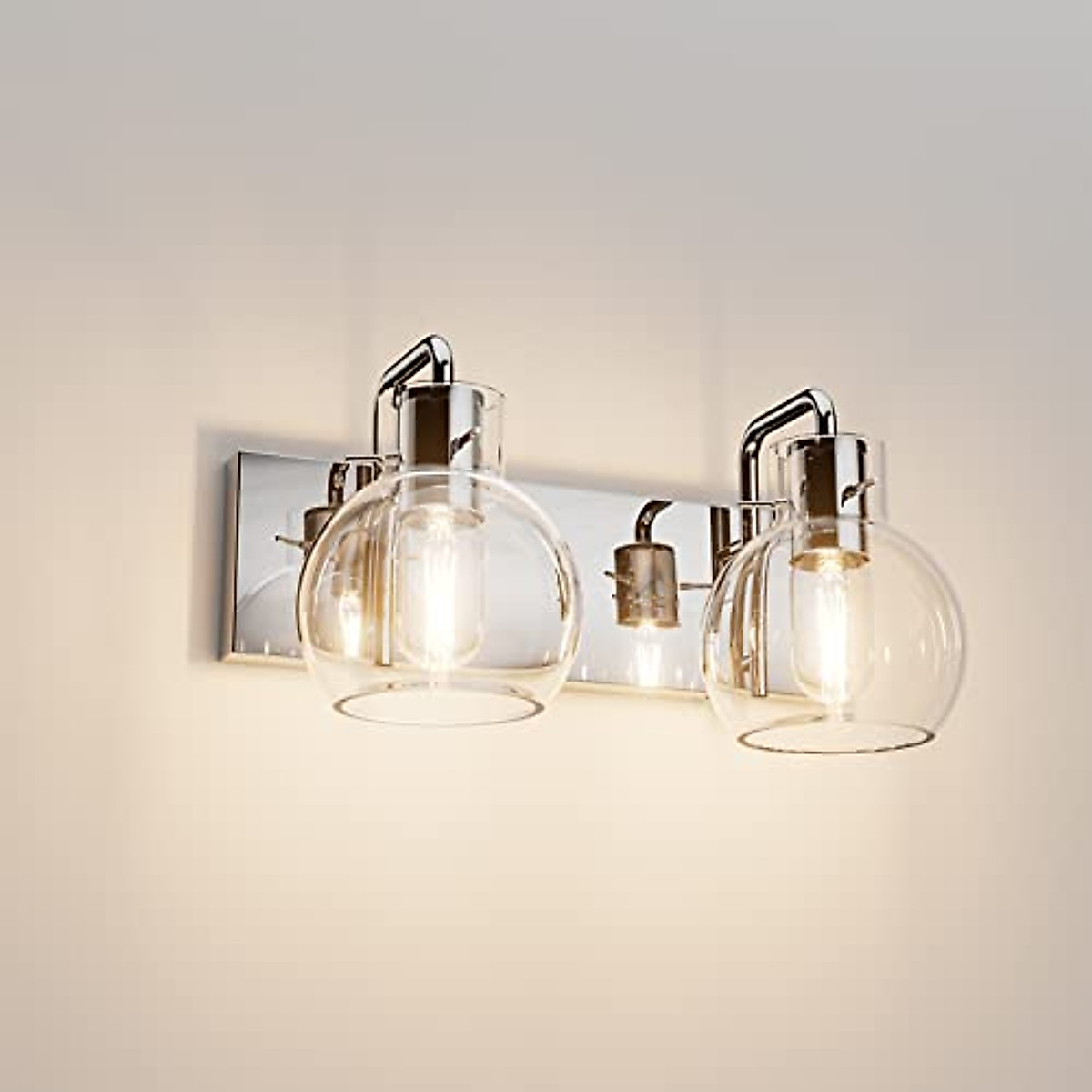 Tipace Clear Glass Globe Lamp Shades Replacement Lampshade for Light Fixture