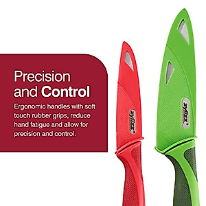 ZYLISS 3 Piece Value Knife Set with Sheath Covers, Stainless Steel