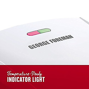 George Foreman GRP1060P Indoor Electric Grill, 4-Serving, Platinum